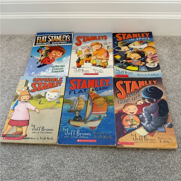 Scholastic | Other | Flat Stanley Book Set By Jeff Brown Set Of 6 ...